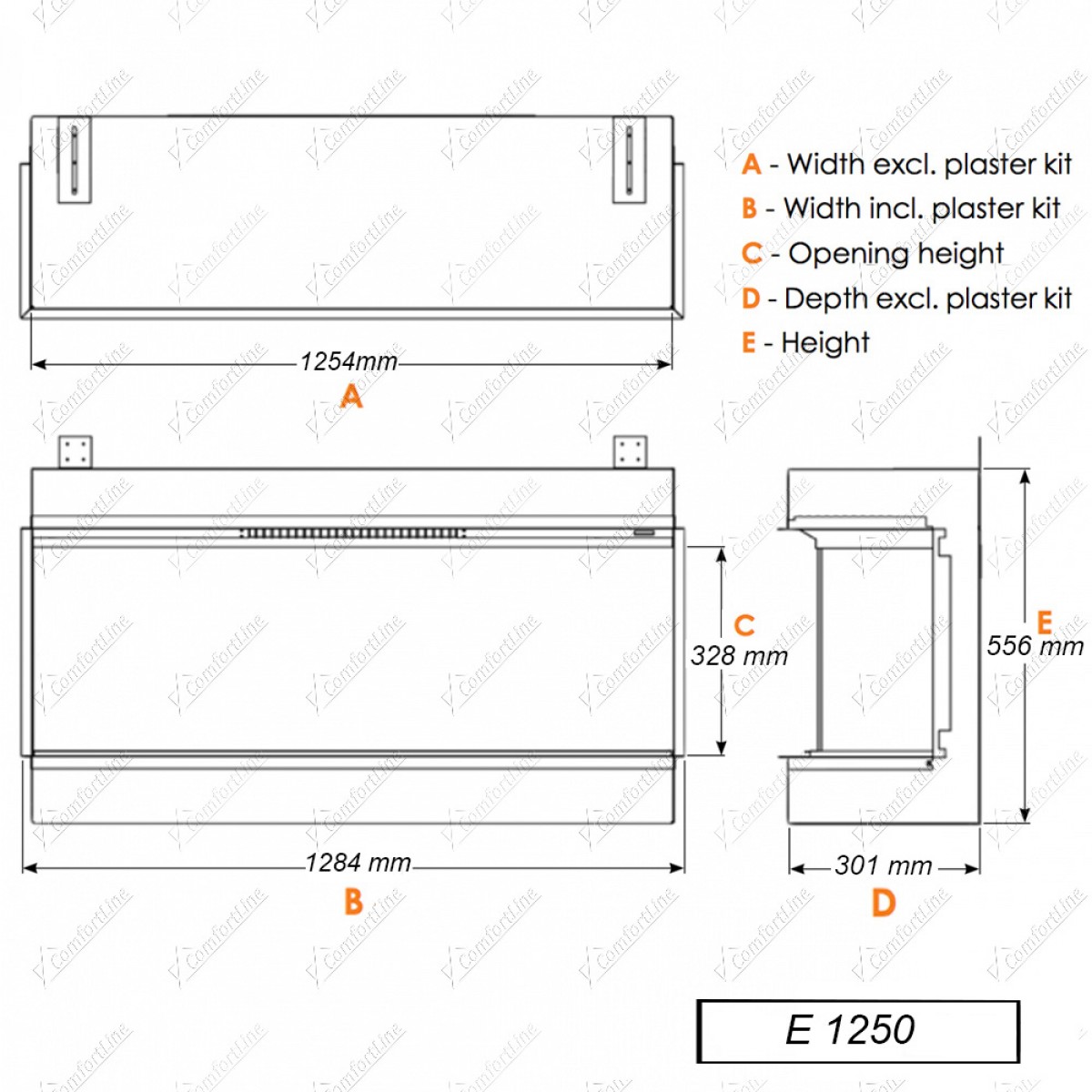 Evonic E1250 Multibox Electric Fireplace - Comfortline Ireland